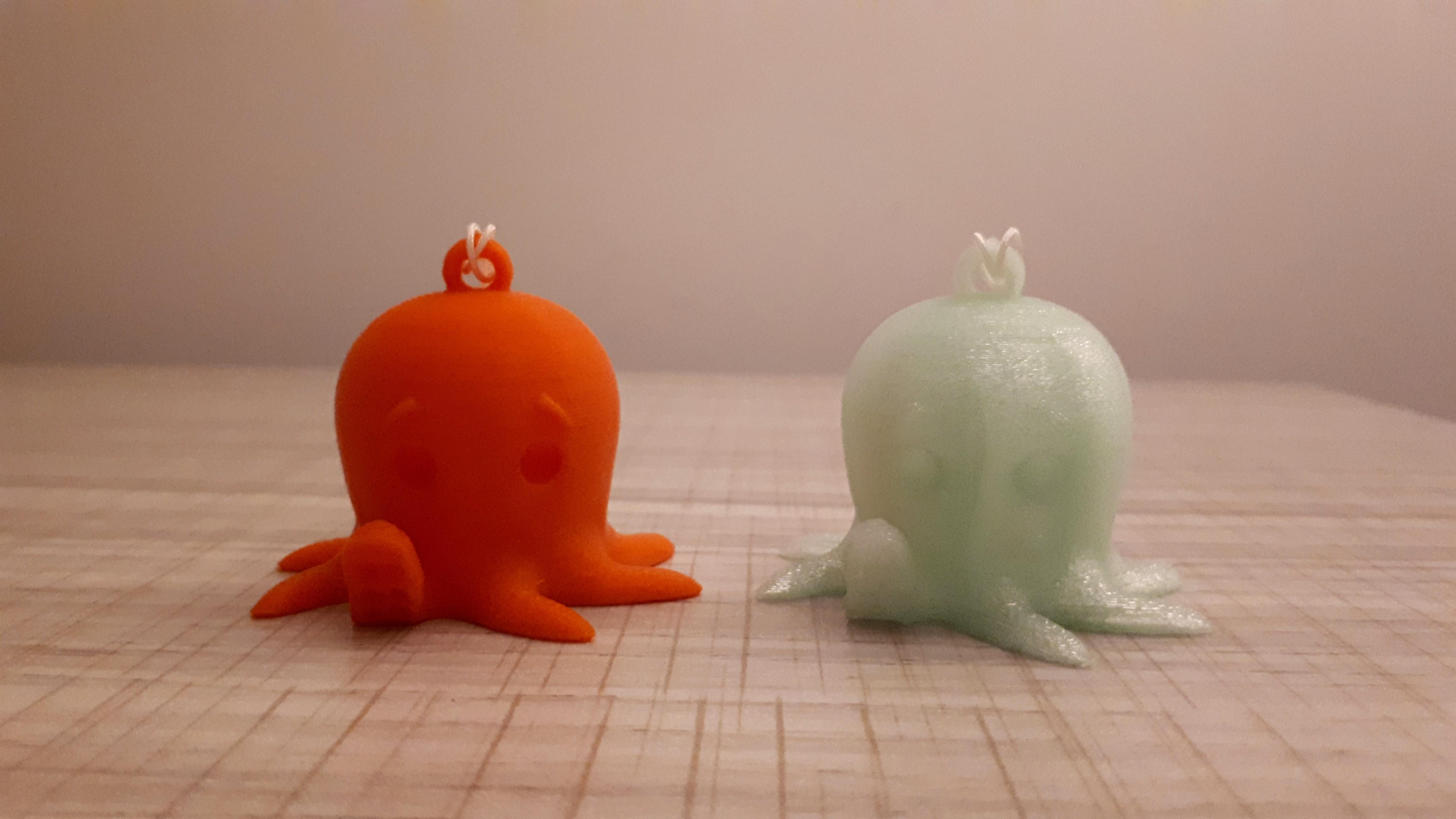 Cute 3D Printed Keychain: Octopus Say Hello, Hobbies & Toys, Stationery ...