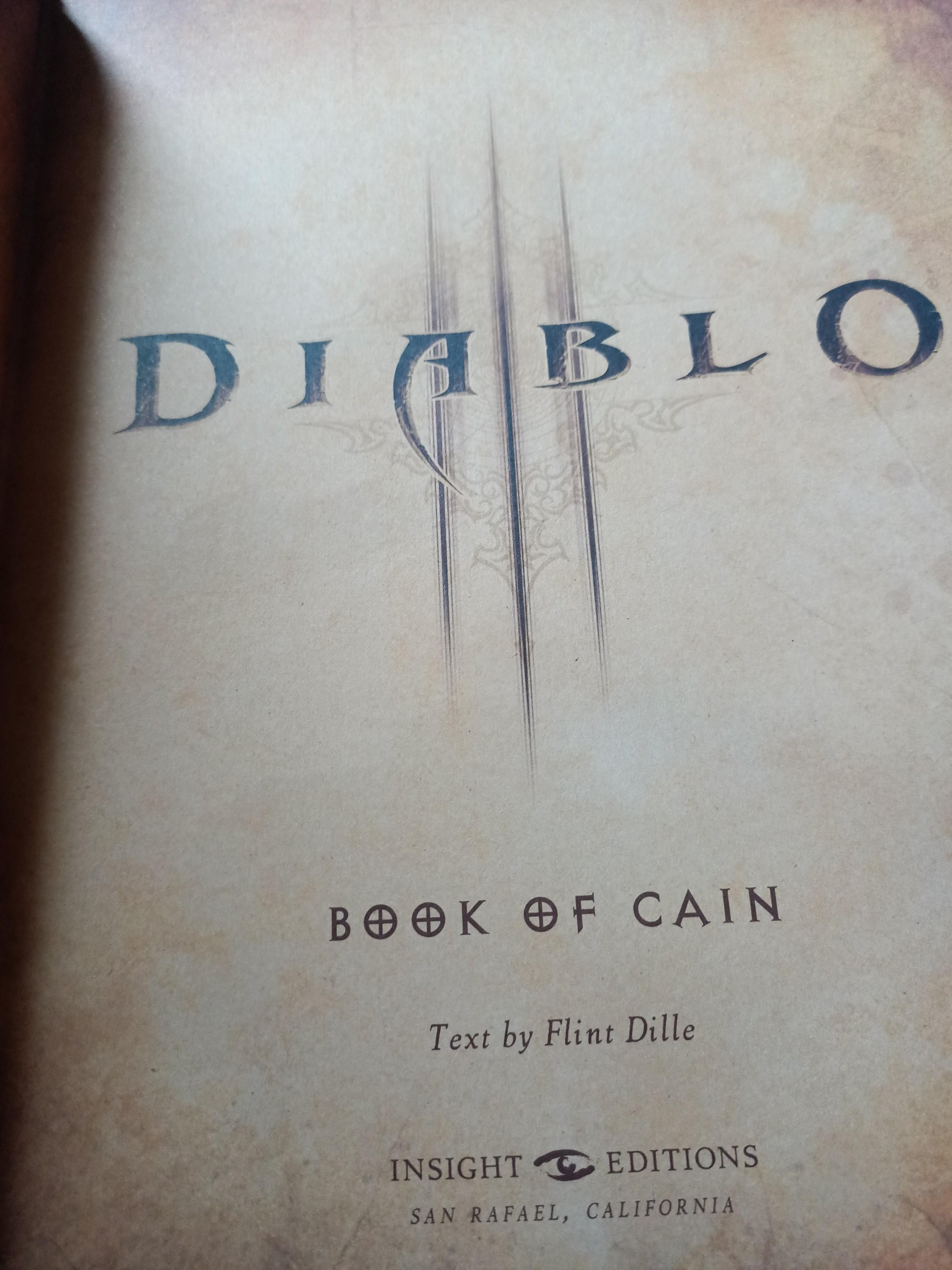 Diablo 3 Book of Cain, Hobbies & Toys, Books & Magazines, Fiction & Non ...