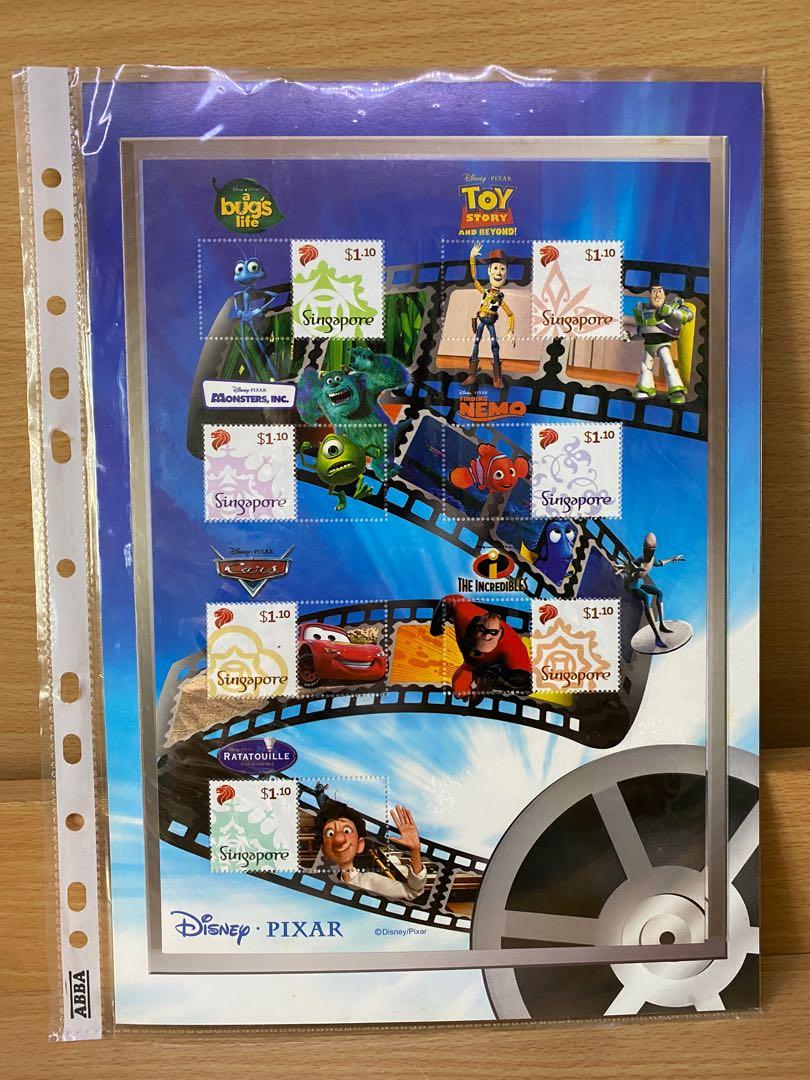 Disney Pixar SingPost Stamps Collections, Hobbies & Toys, Memorabilia ...