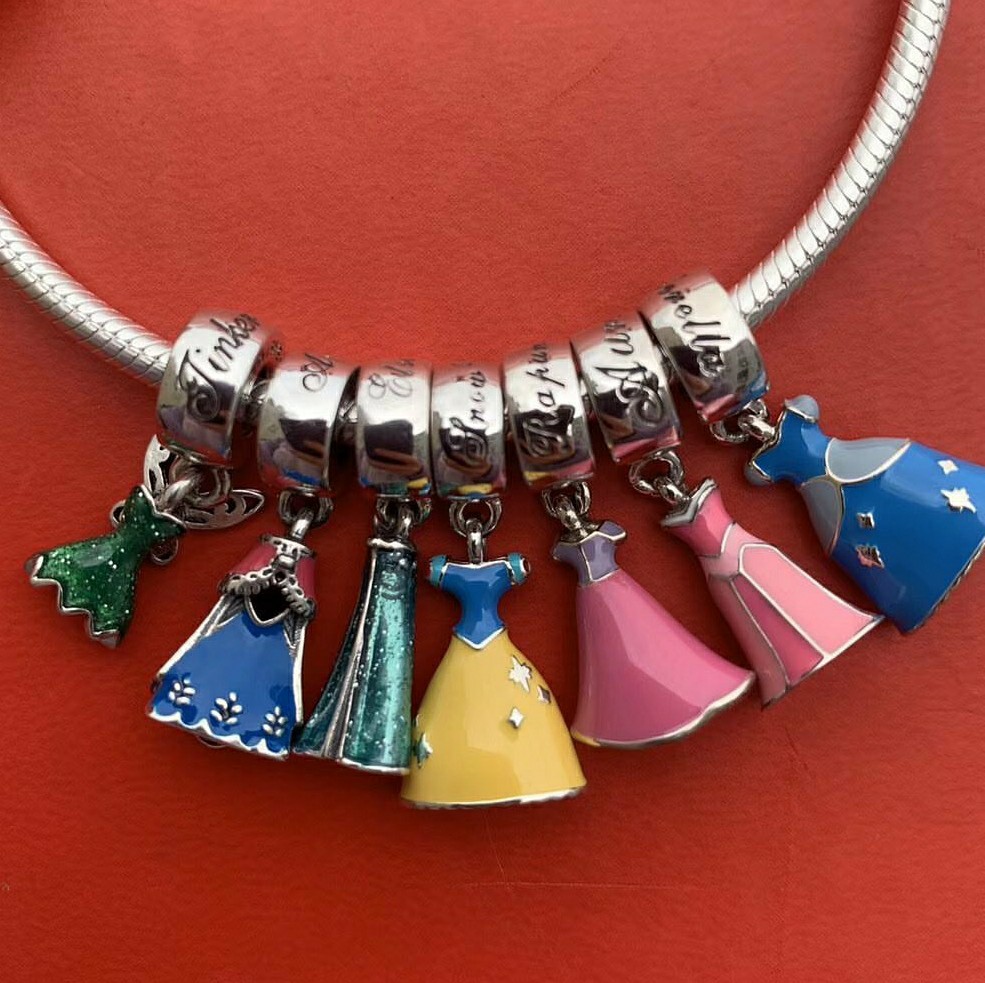 Disney princess dress dangle charm 1250 each, Luxury, Accessories on ...