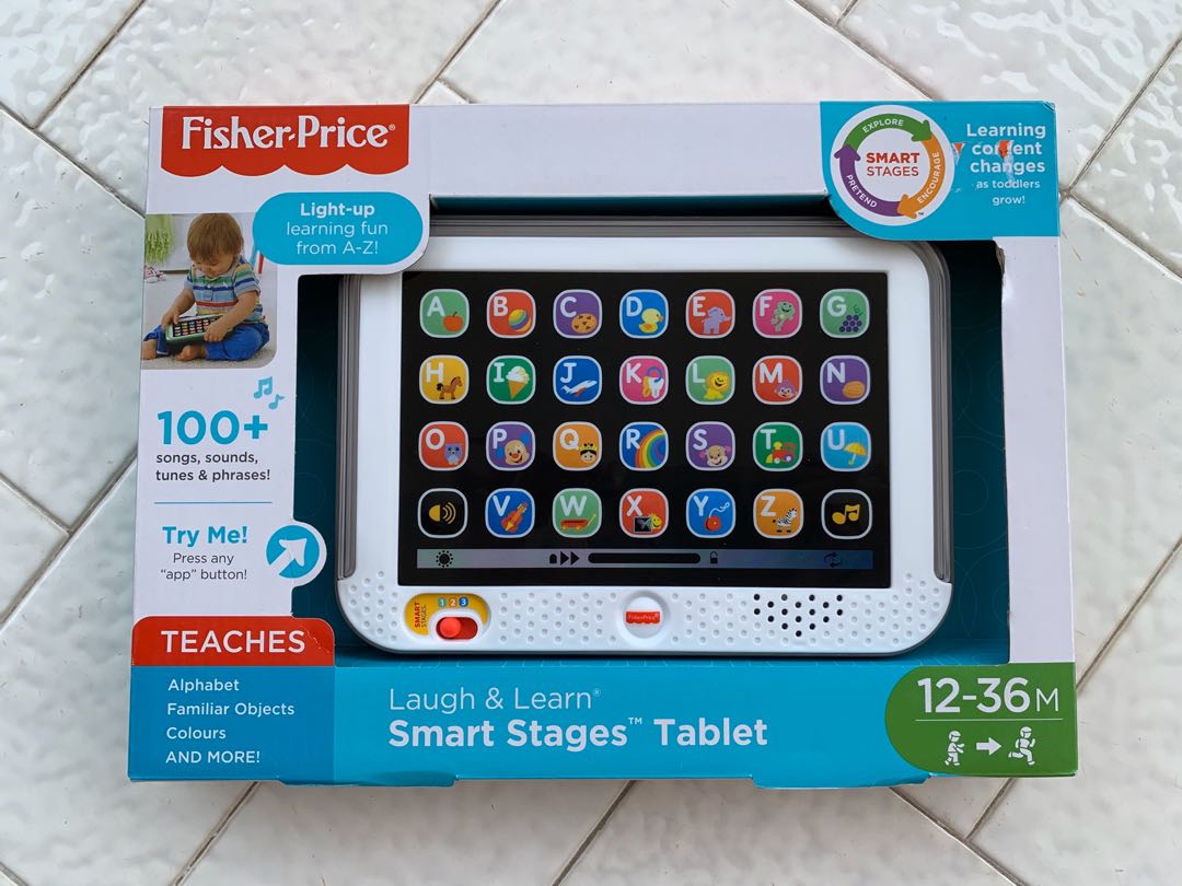 Fisher-Price Laugh & Learn Smart Tablet, Babies & Kids, Infant Playtime ...