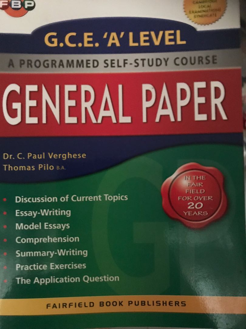 General Paper JC notes and 10 year series, Hobbies & Toys, Books ...