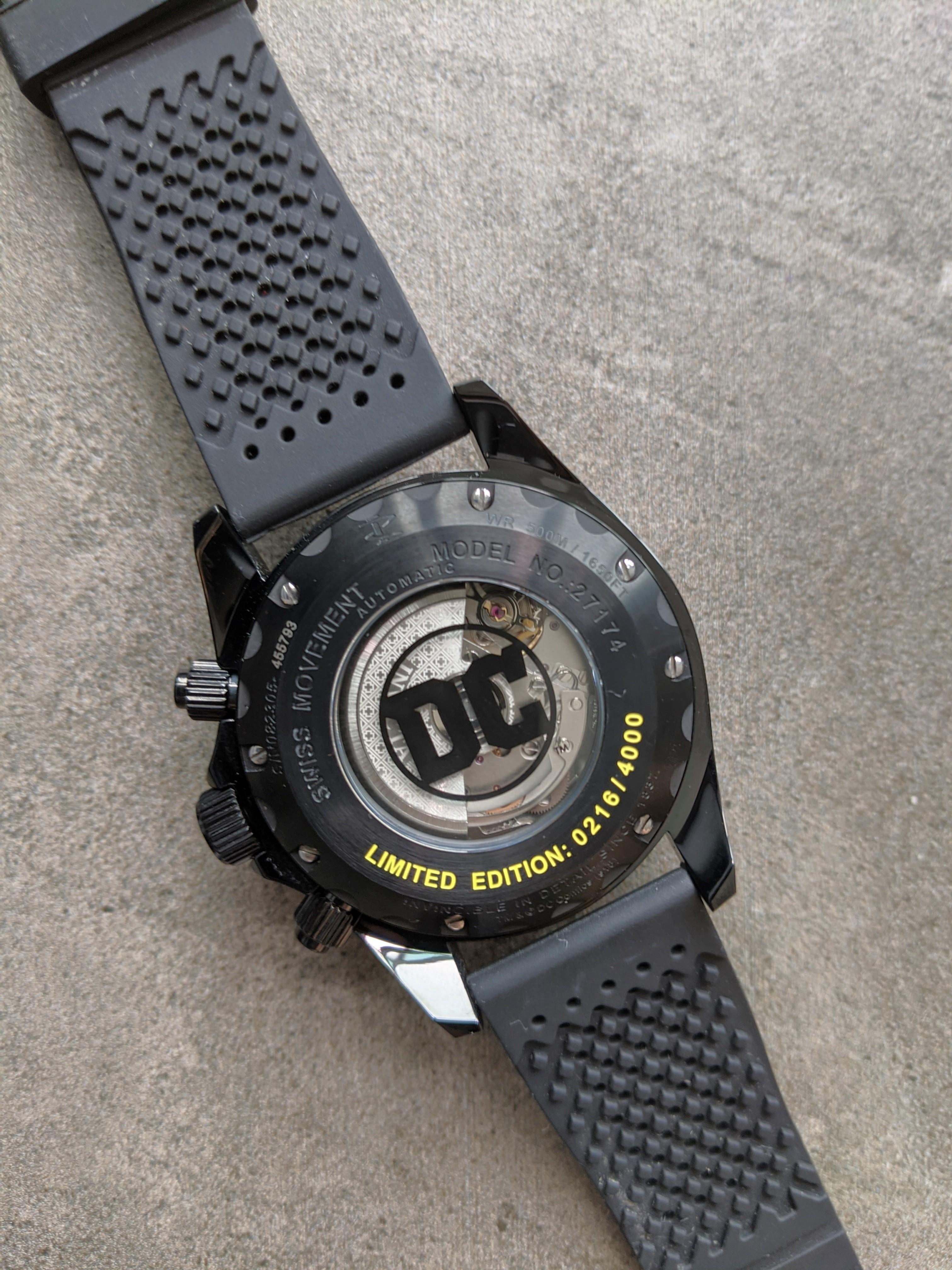 Invicta Batman Swiss Automatic Chronograph Watch SW500 Limited Edition ...