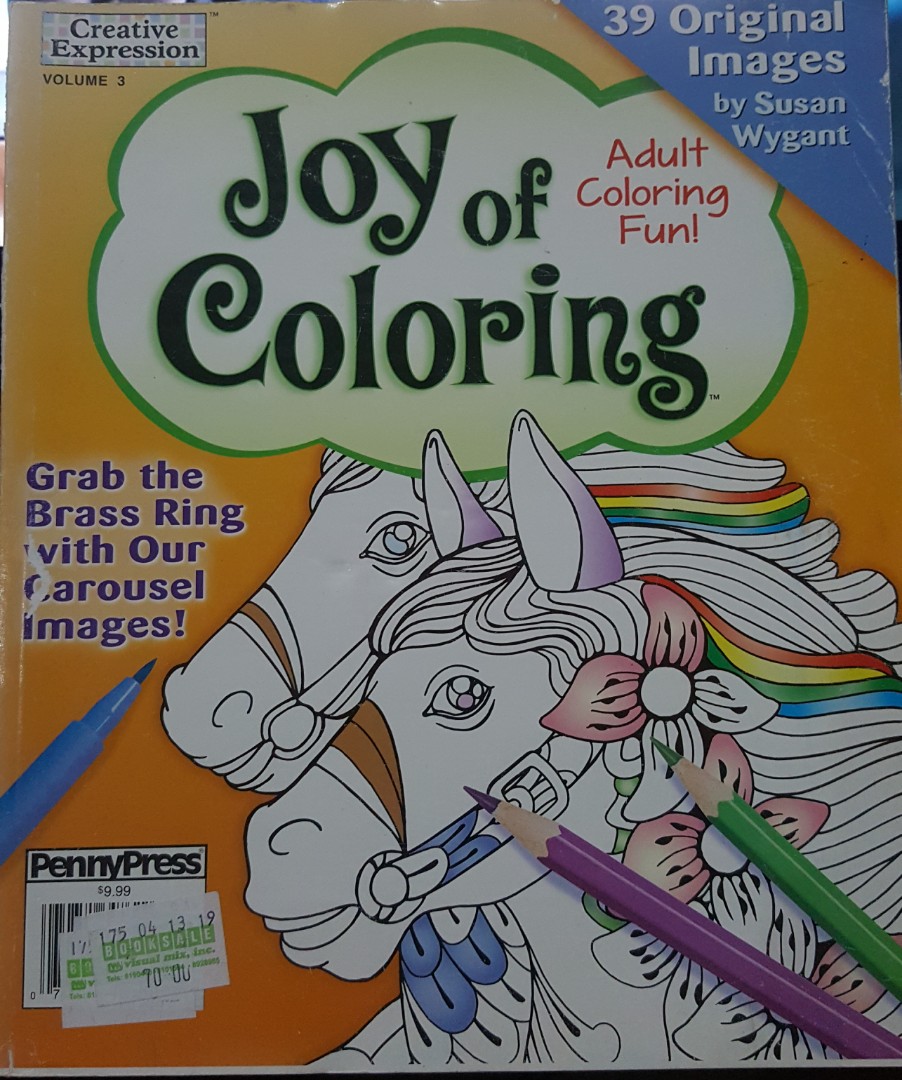 Joy Coloring Adult Coloring Book, Hobbies & Toys, Books & Magazines ...