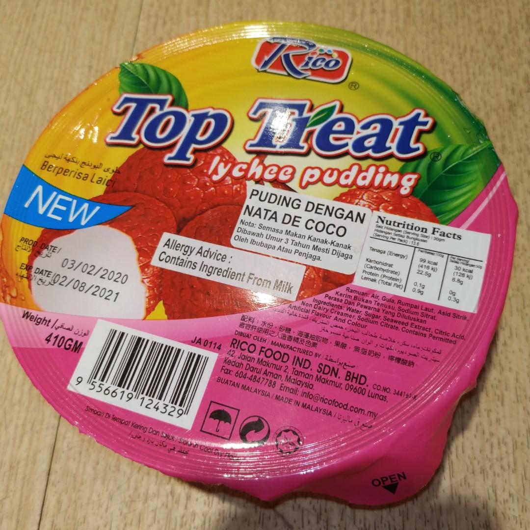 Mango Pudding / Lychee Pudding with Nata De Coco 820gm, Food & Drinks ...