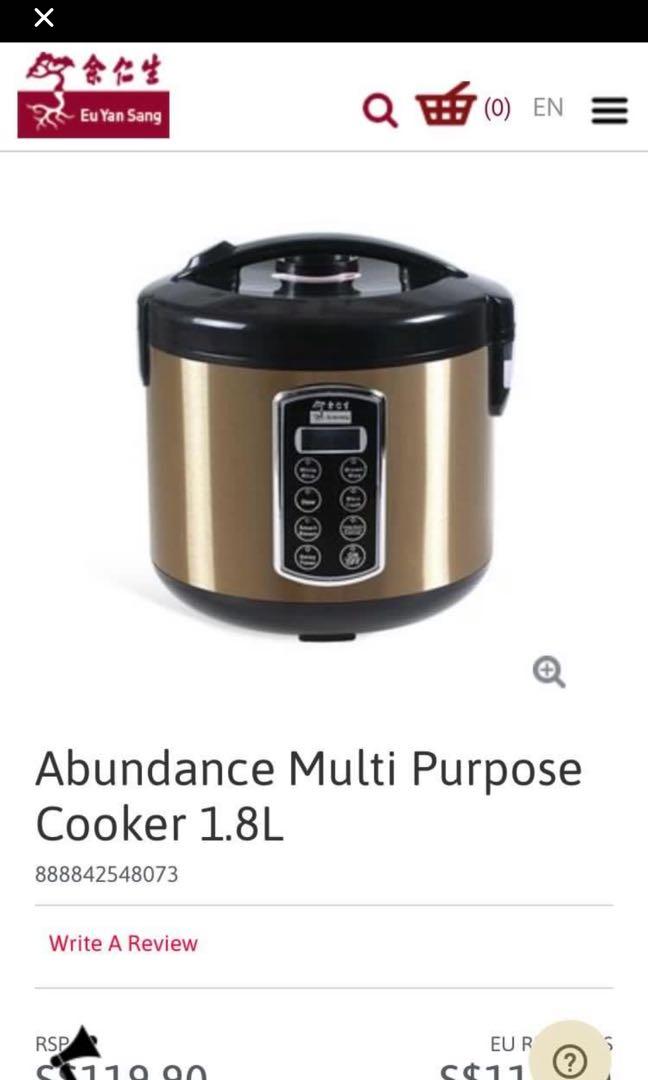 Multi purpose cooker 1.8L, TV & Home Appliances, Kitchen Appliances ...