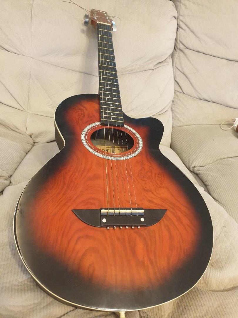 Nikko acoustic guitar, Hobbies & Toys, Music & Media, Musical ...