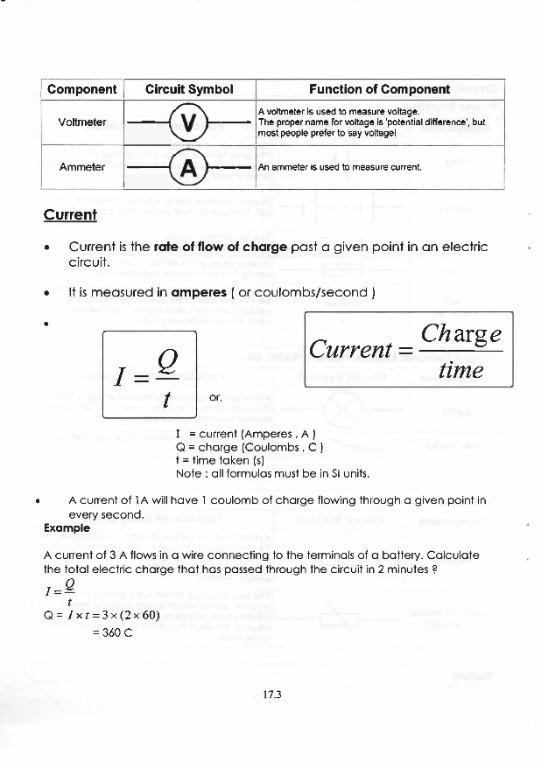 O level Comb Science Physics Notes - Definition List - Physics Formulae ...