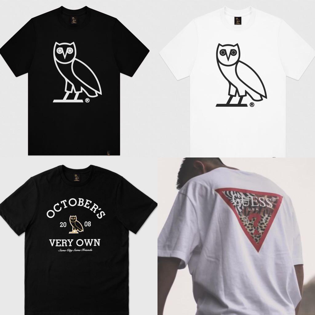 OVO tees / Guess x Atmos safari pack tees, Men's Fashion, Tops & Sets ...
