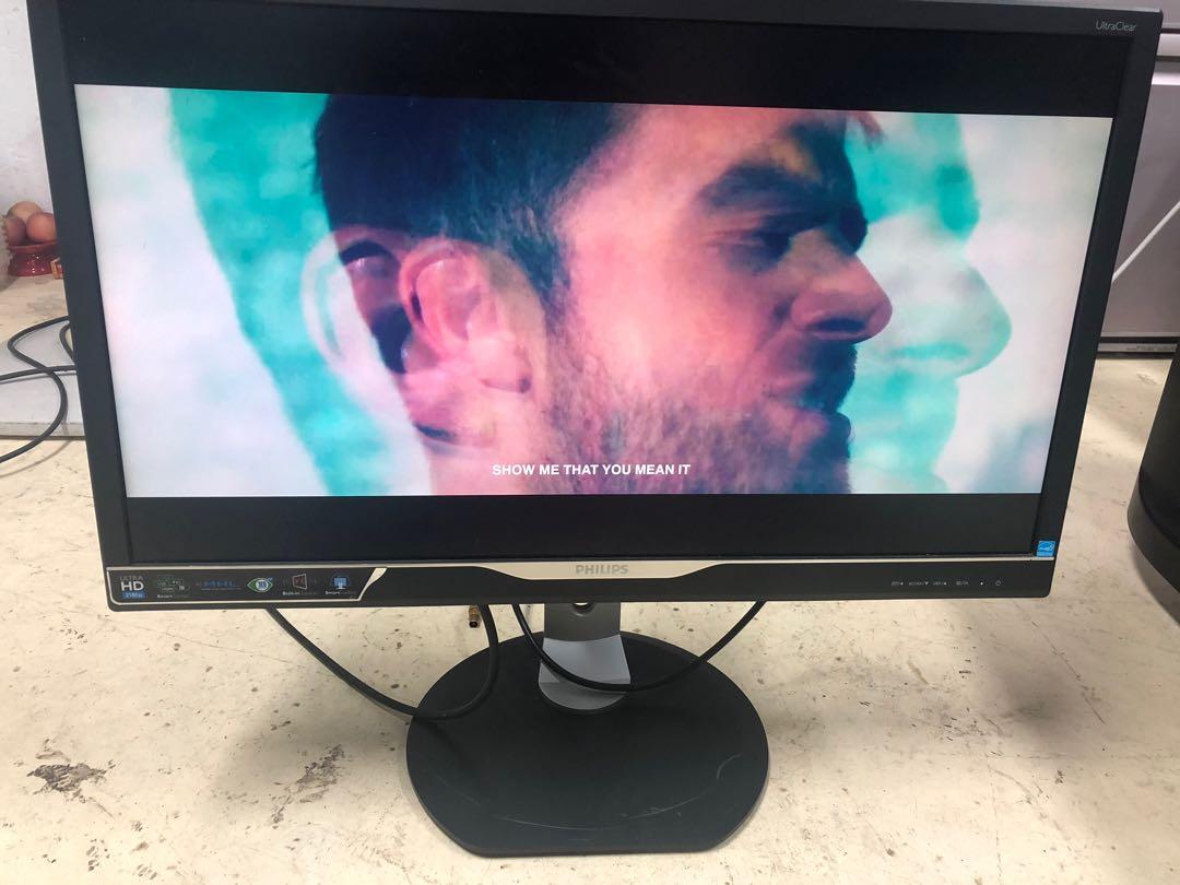 PHILIPS 28吋 28inch 288P6L 4k monitor $2000, 電腦＆科技, 電腦周邊及配件, 電子屏幕 - Carousell