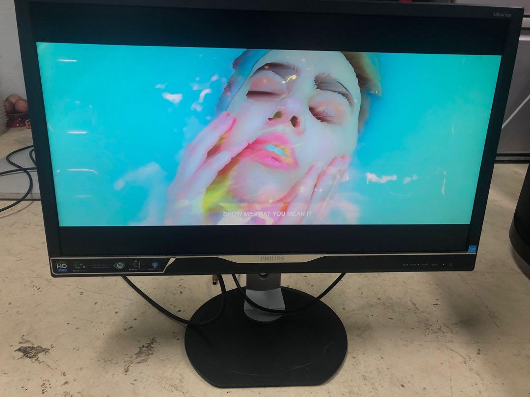 PHILIPS 28吋 28inch 288P6L 4k monitor $2000, 電腦＆科技, 電腦周邊及配件, 電子屏幕 - Carousell