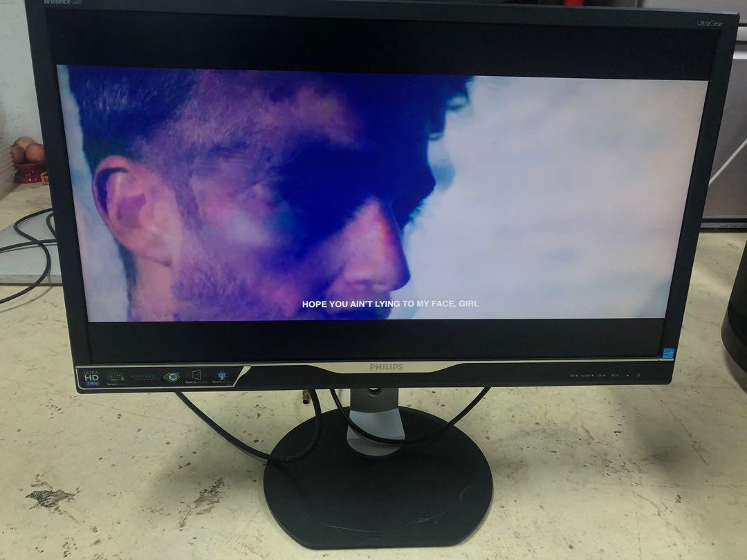 PHILIPS 28吋 28inch 288P6L 4k monitor $2000, 電腦＆科技, 電腦周邊及配件, 電子屏幕 - Carousell