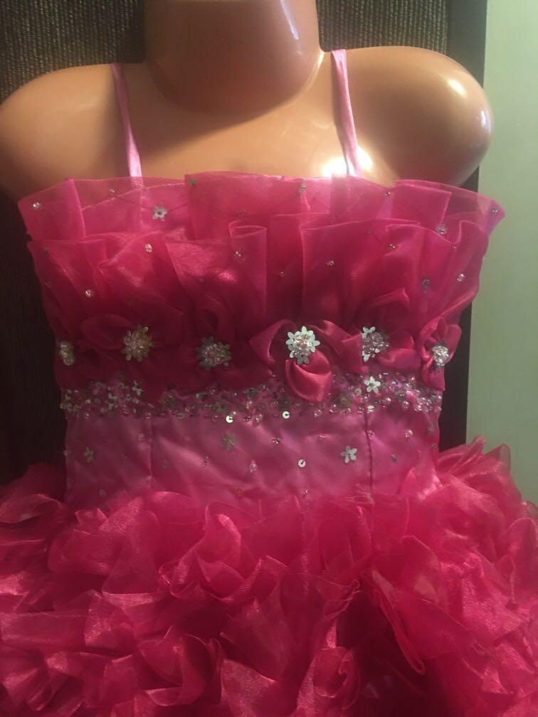PINK DRESS ,PANG ABAY, FORMAL DRESS, Babies & Kids, Babies & Kids ...