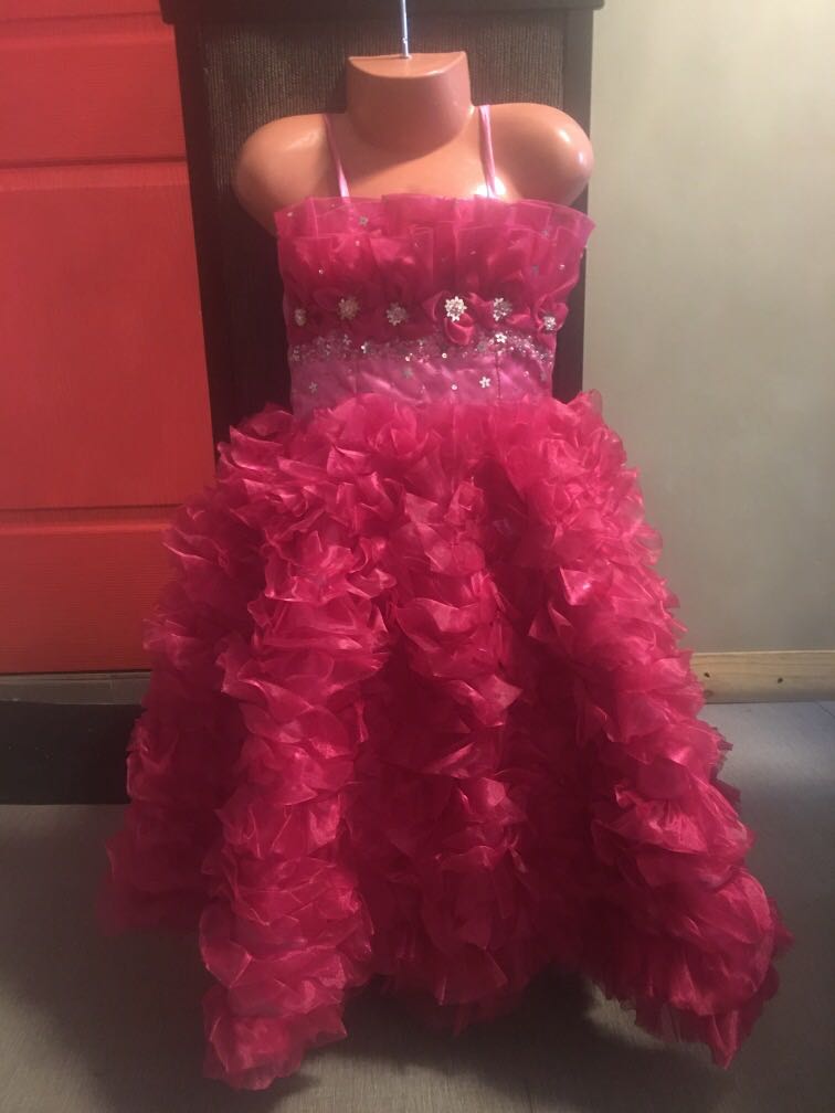 PINK DRESS ,PANG ABAY, FORMAL DRESS, Babies & Kids, Babies & Kids ...