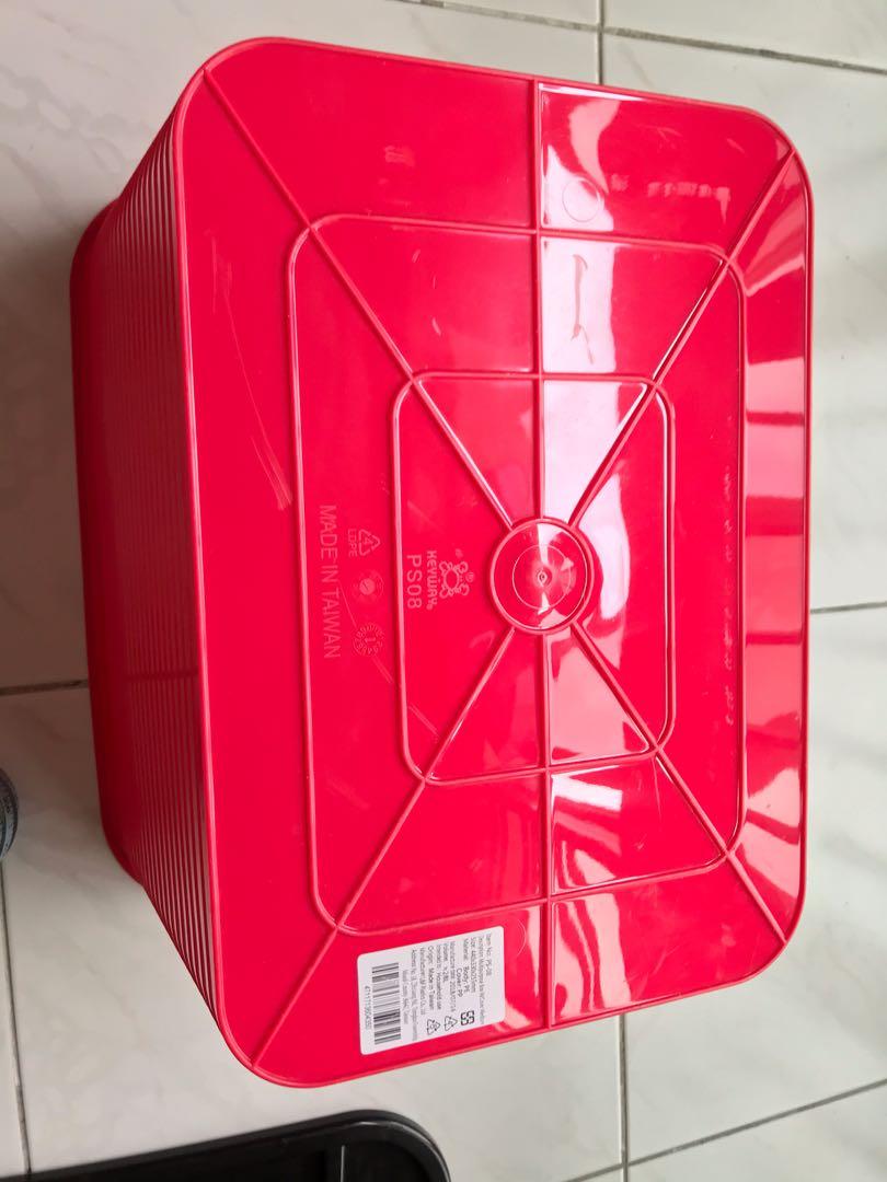 Plastic storage container made in Taiwan, Furniture, Others on Carousell