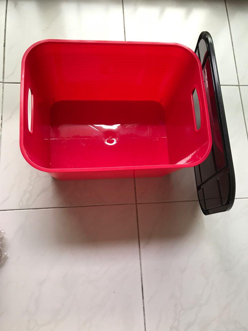 Plastic storage container made in Taiwan, Furniture, Others on Carousell