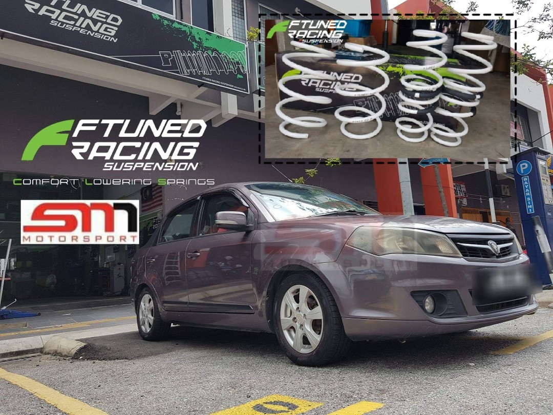 Proton Saga BLM FLX New Saga VVT Iriz FTuned Racing CLS Sport Lowered Spring F-Tuned, Auto ...