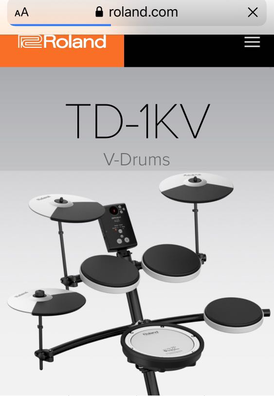 Roland drum set (electric) TD-1KV, 興趣及遊戲, 音樂樂器 & 配件, 樂器 - Carousell