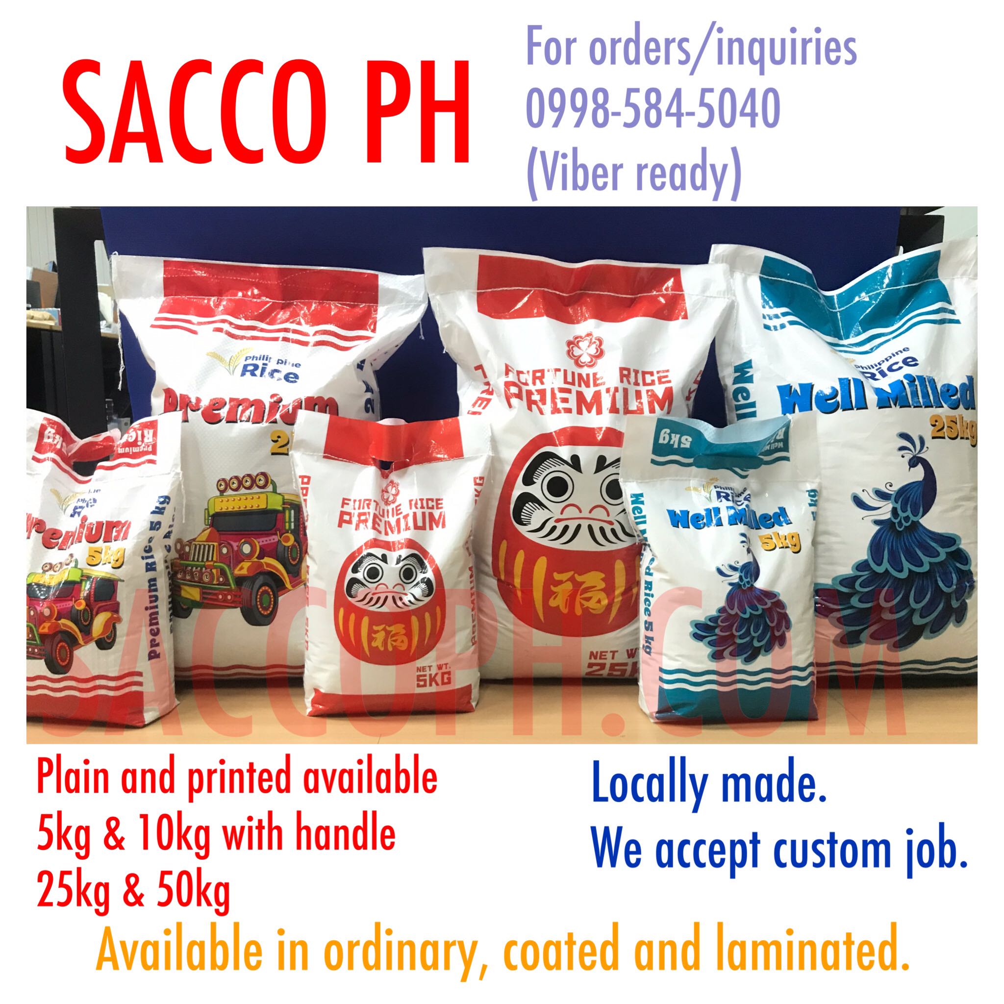 Sacco PH sack with handle rice sack sako, Food & Drinks, Local Eats on ...
