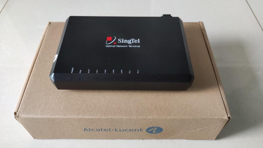 Singtel Alcatel-Lucent ONT, Computers & Tech, Parts & Accessories, Networking on Carousell