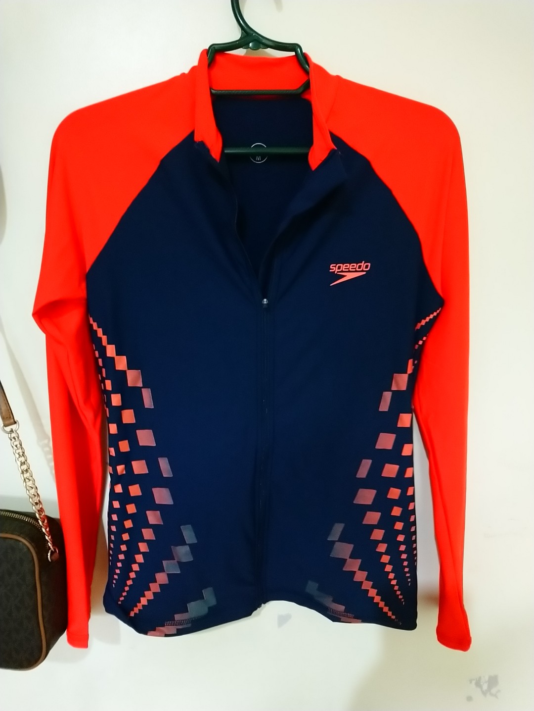 Speedo Long Sleeve Zip Front Rashguard, Men's Fashion, Activewear on ...