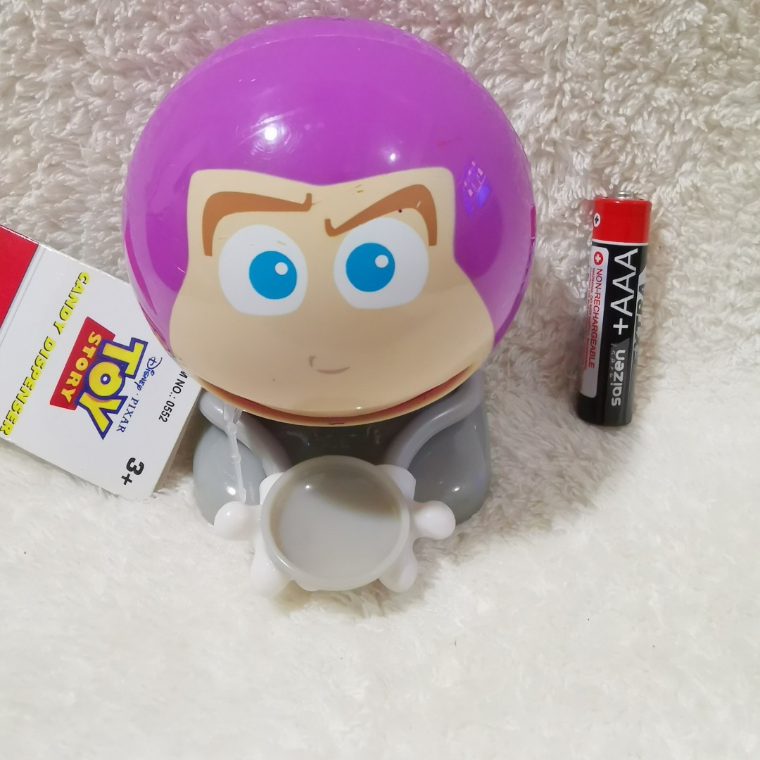 Disney Toy Story Buzz Lightyear Candy Dispenser, Hobbies & Toys, Toys ...