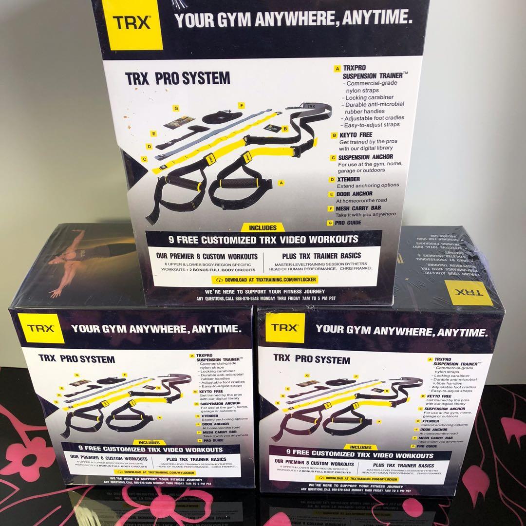 TRX Pro Trainer Set Brand New, Sports Equipment, Exercise & Fitness ...