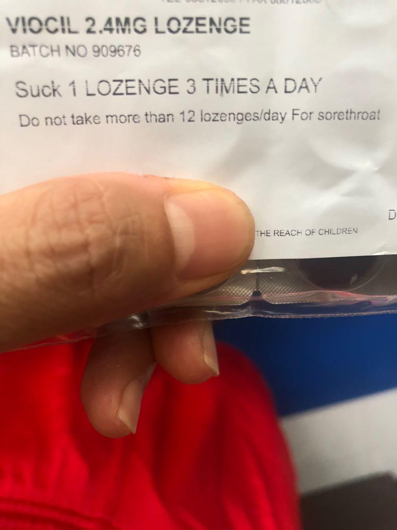 Viocil 2.4mg Lozenge (12 tablets), Everything Else on Carousell