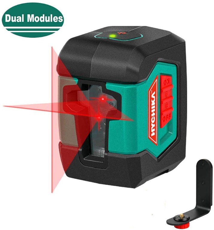 #625 HYCHIKA 50 Feet Line Laser with Dual Modules, Switchable Self ...