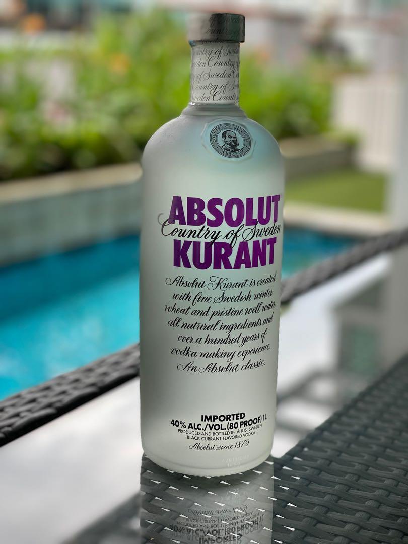 Absolut Vodka 1L Kurant, Food & Drinks, Alcoholic Beverages on Carousell