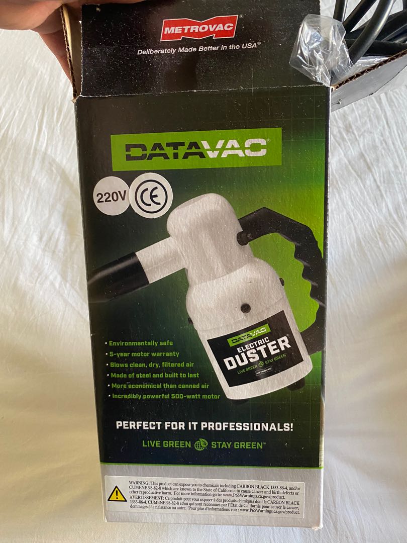 Air Duster Datavac 220v, TV & Home Appliances, Electrical, Adaptors ...