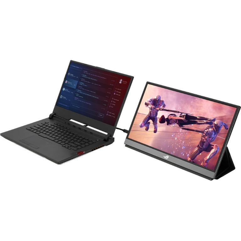 Asus ROG Strix XG17AHPE Portable USB Type-C & Micro HDMI Gaming Monitor ...