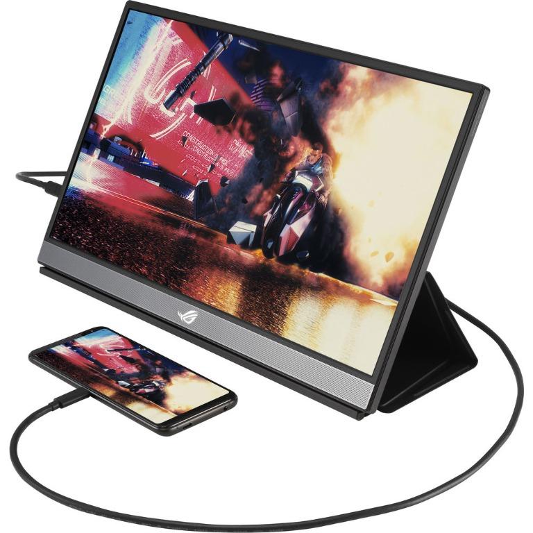Asus ROG Strix XG17AHPE Portable USB Type-C & Micro HDMI Gaming Monitor ...