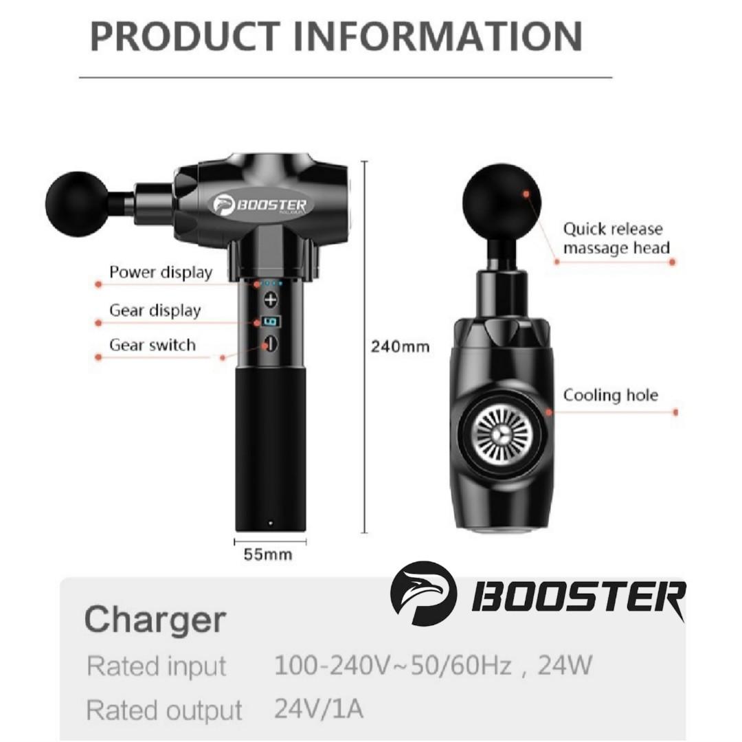 BOOSTER E Massage Gun with Percussive Therapy, that helps mobility ...