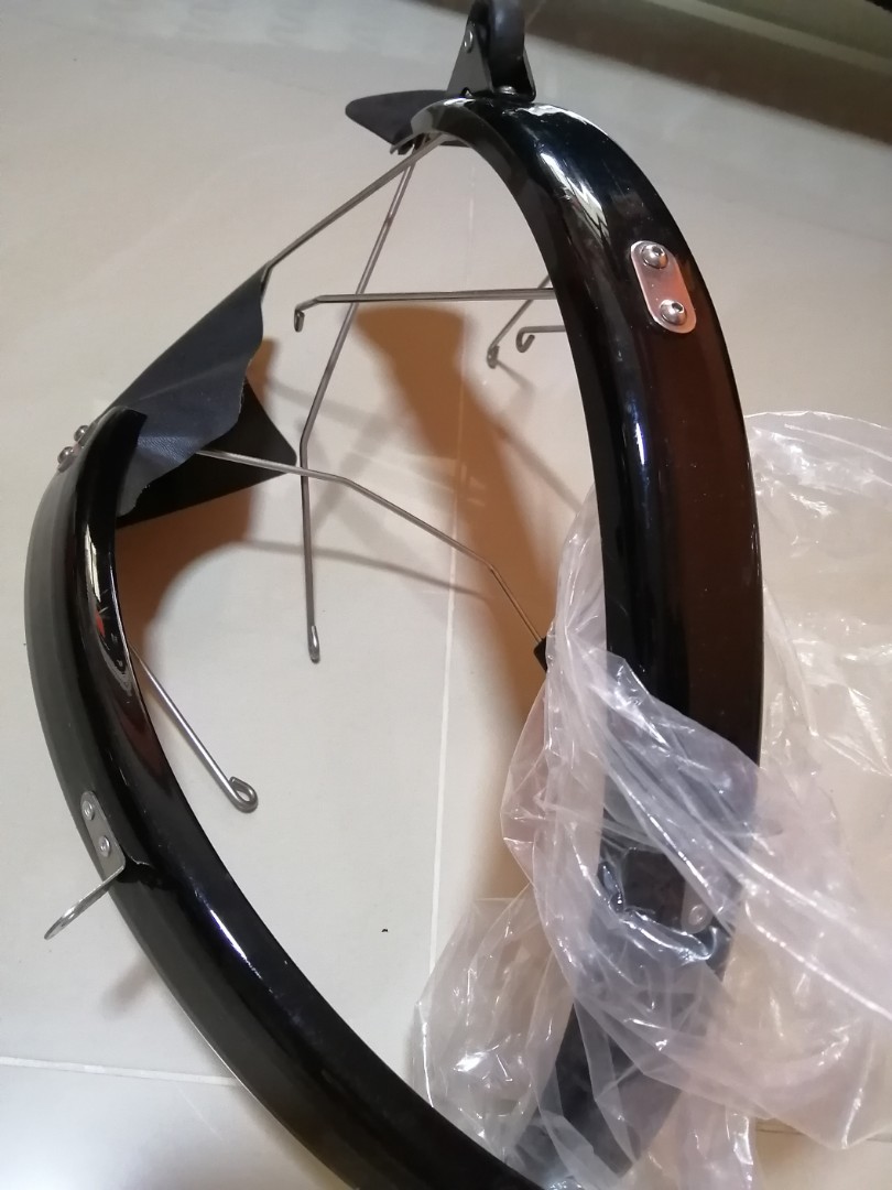 Brompton black fenders with mudflap & roller, Sports Equipment ...