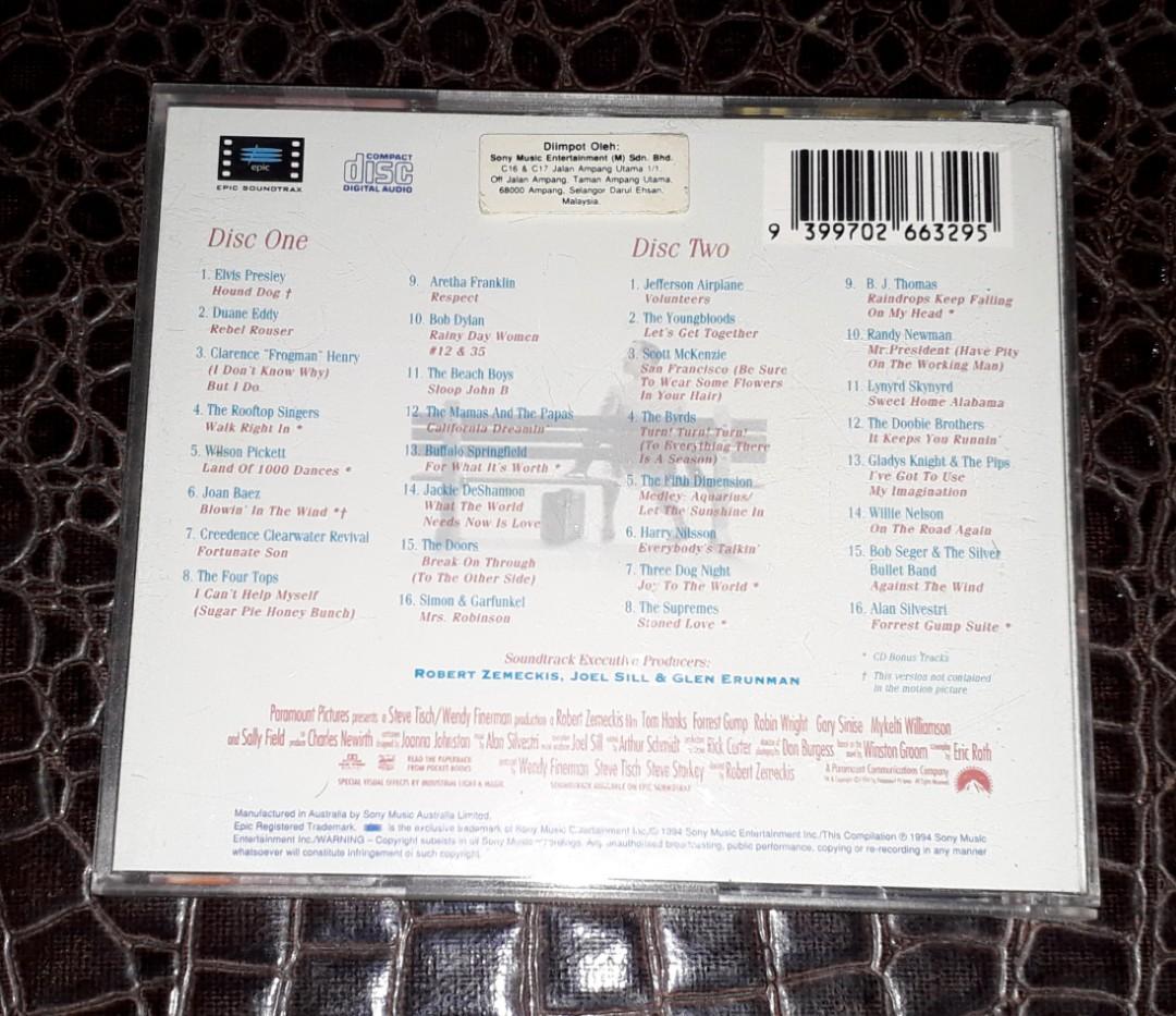 CD Forrest Gump - The Soundtrack 2CD ( Made in Australia ), Hobbies ...