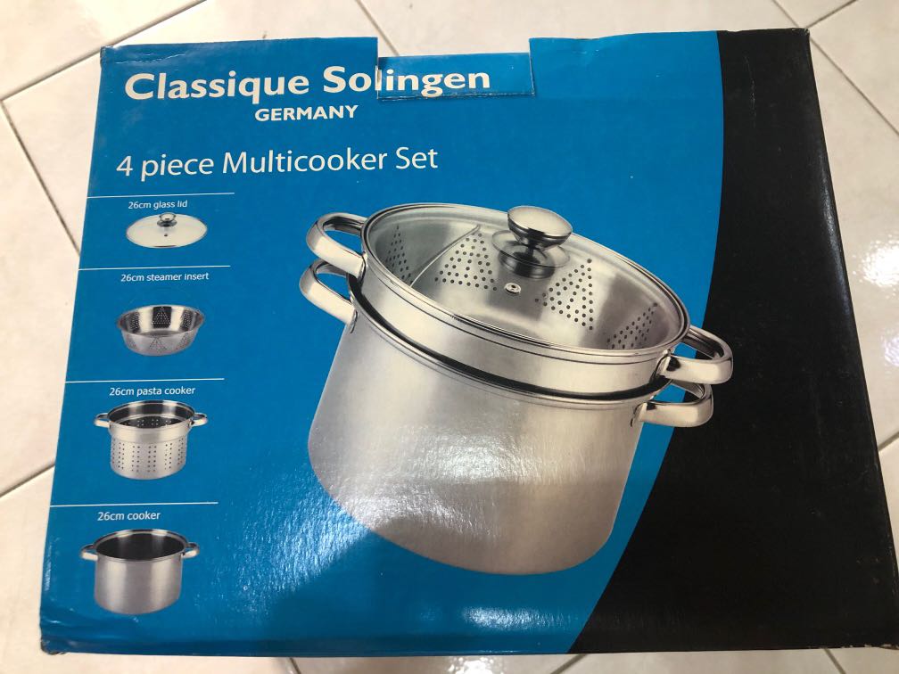 Classique Solingen Germany 4 piece Multicooker Set, Health & Nutrition ...