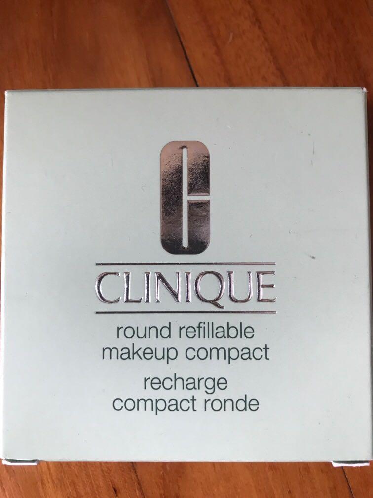 Clinique Round Refillable Makeup Compact, Beauty & Personal Care, Face ...