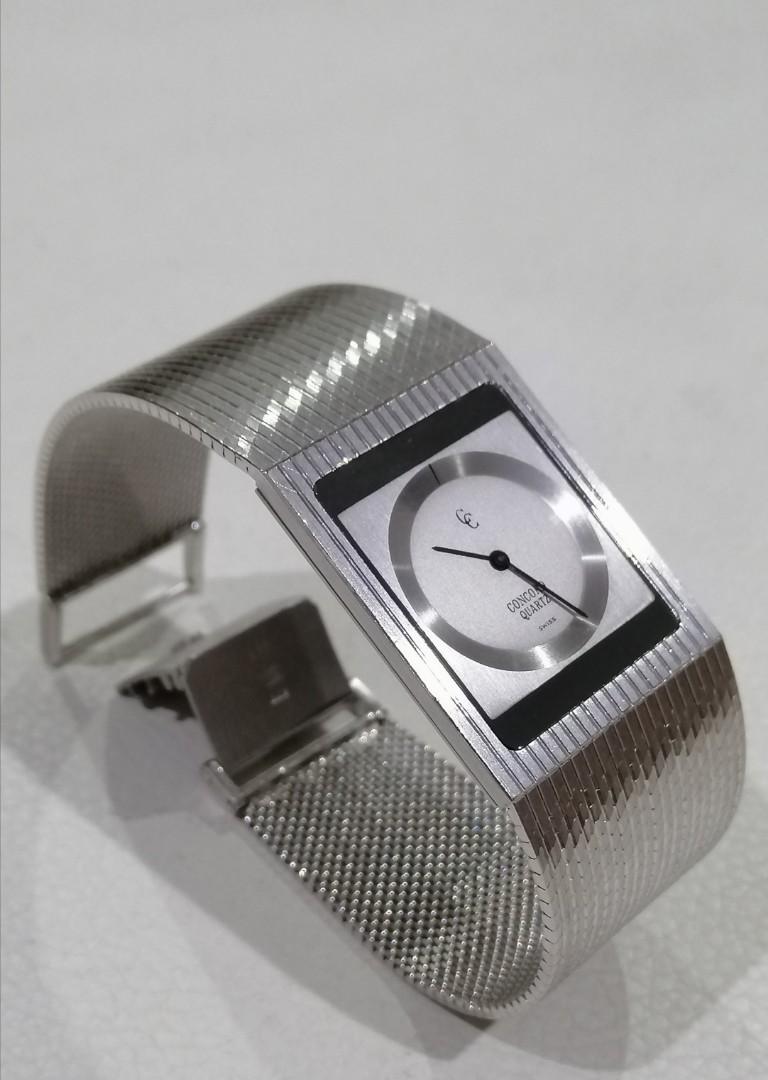 Concord 18k white gold Cartier Piaget Chopard LV Prada Hermes, Luxury ...