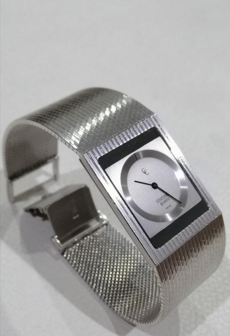Concord 18k white gold Cartier Piaget Chopard LV Prada Hermes, Luxury ...