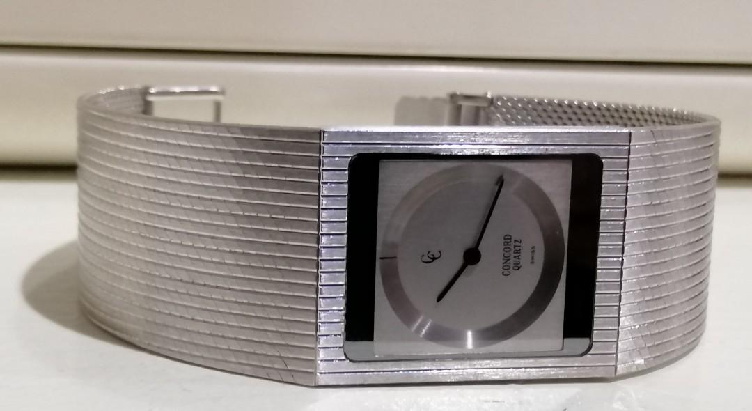 Concord 18k white gold Cartier Piaget Chopard LV Prada Hermes, Luxury ...