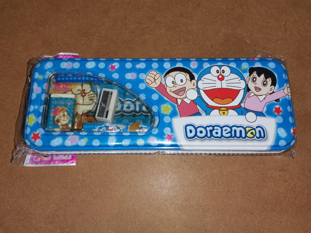 Doraemon Pencil Case + Stationery Set, Books & Stationery, Stationery ...