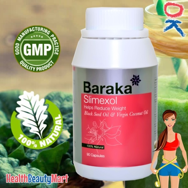 Fast Weight Reduction Baraka Slimexol 90 Capsules 100% Natural, Health ...