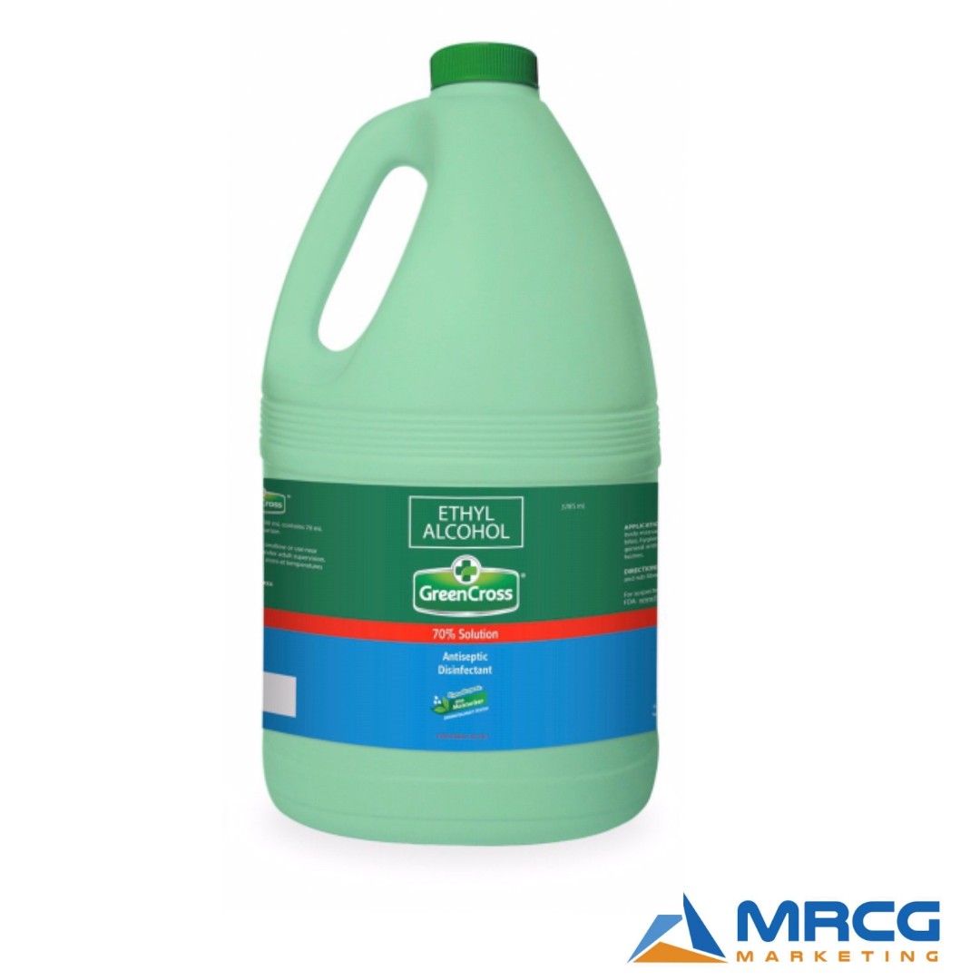 Green Cross alcohol 70% 1 gallon, Health & Nutrition, Medical Supplies ...