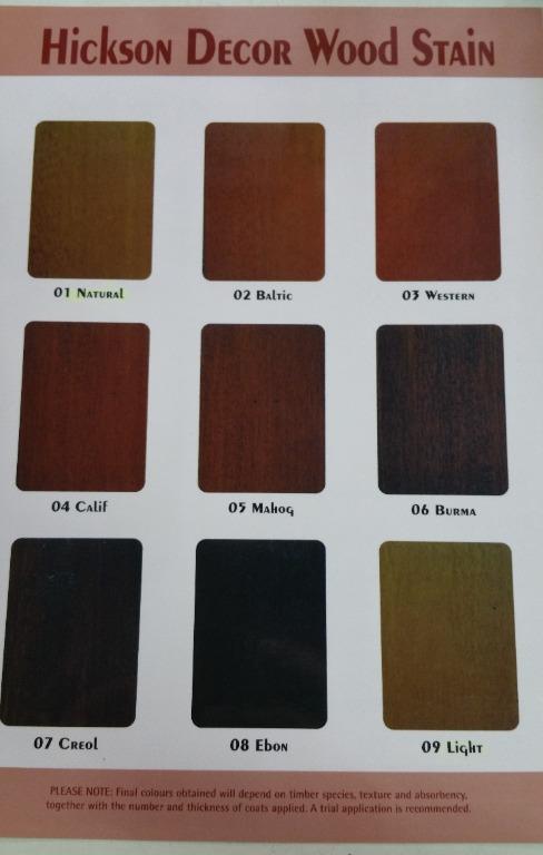 Hickson Deco Wood Stain 5L, Everything Else on Carousell