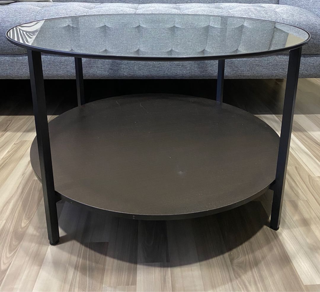 Ikea Round Coffee Table, Furniture & Home Living, Furniture, Tables ...