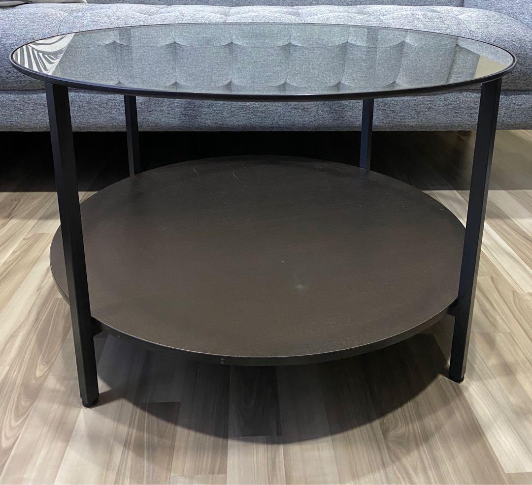 Ikea Round Coffee Table, Furniture & Home Living, Furniture, Tables ...