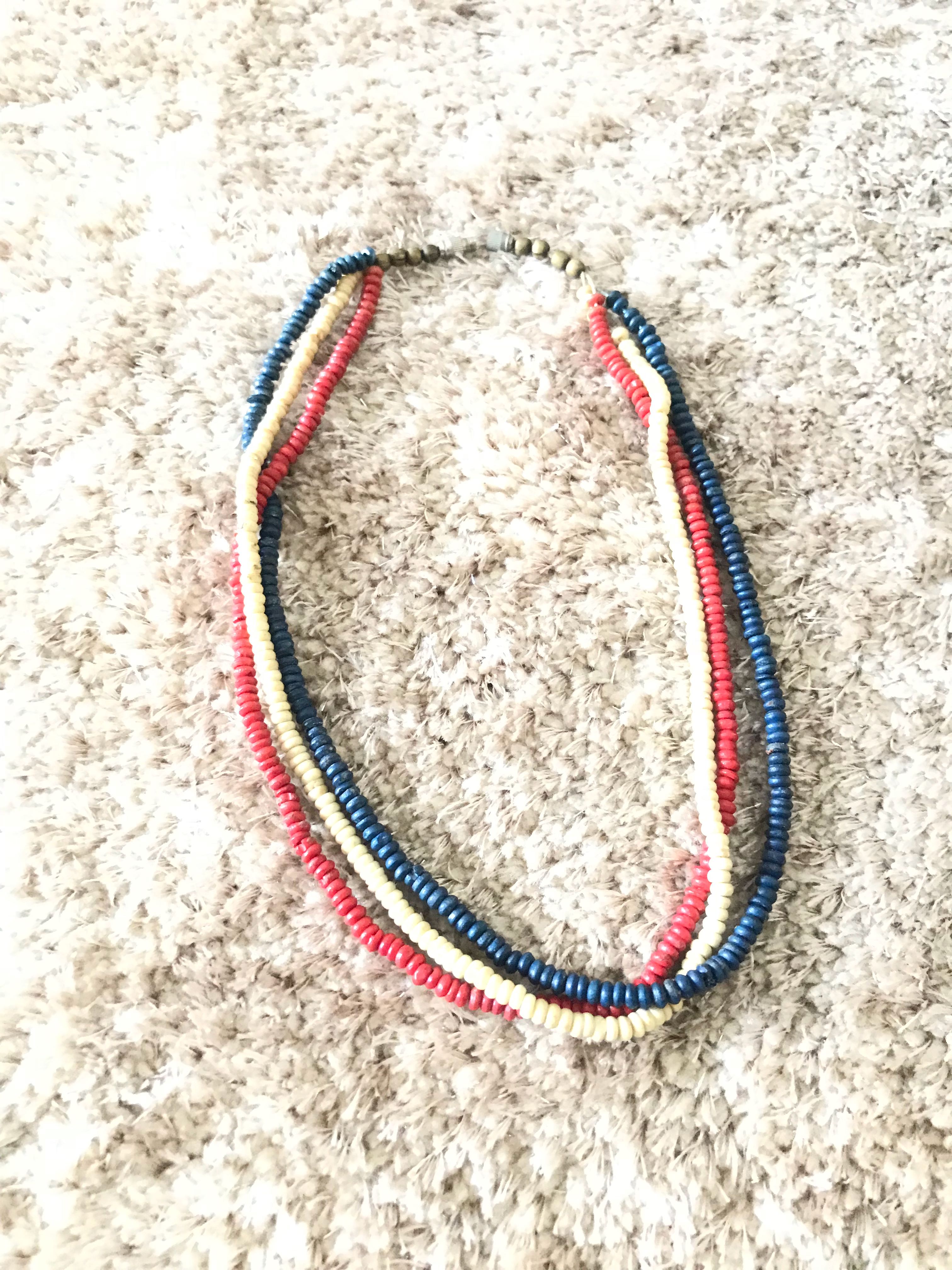 kalung rasta merah biru putih pantai bendera belanda perancis ala zara ...