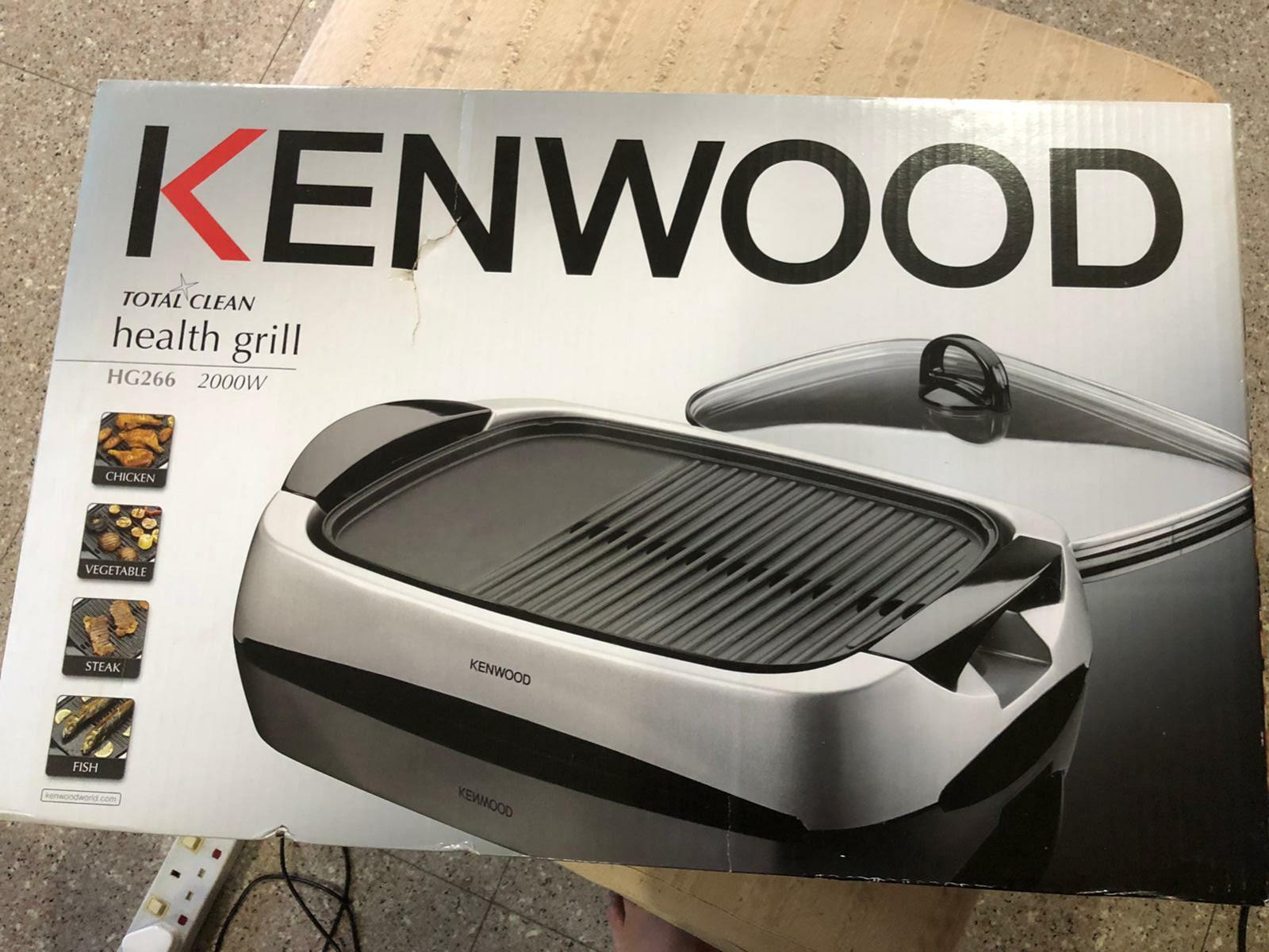 Kenwood Health Grill HG266, TV & Home Appliances, Kitchen Appliances ...