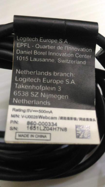 Logitech 羅技 C920 Pro HD 網路攝影機 V-U0028 線有接過, 電腦及科技產品, 電腦周邊產品, 硬碟及儲存裝置在旋轉拍賣